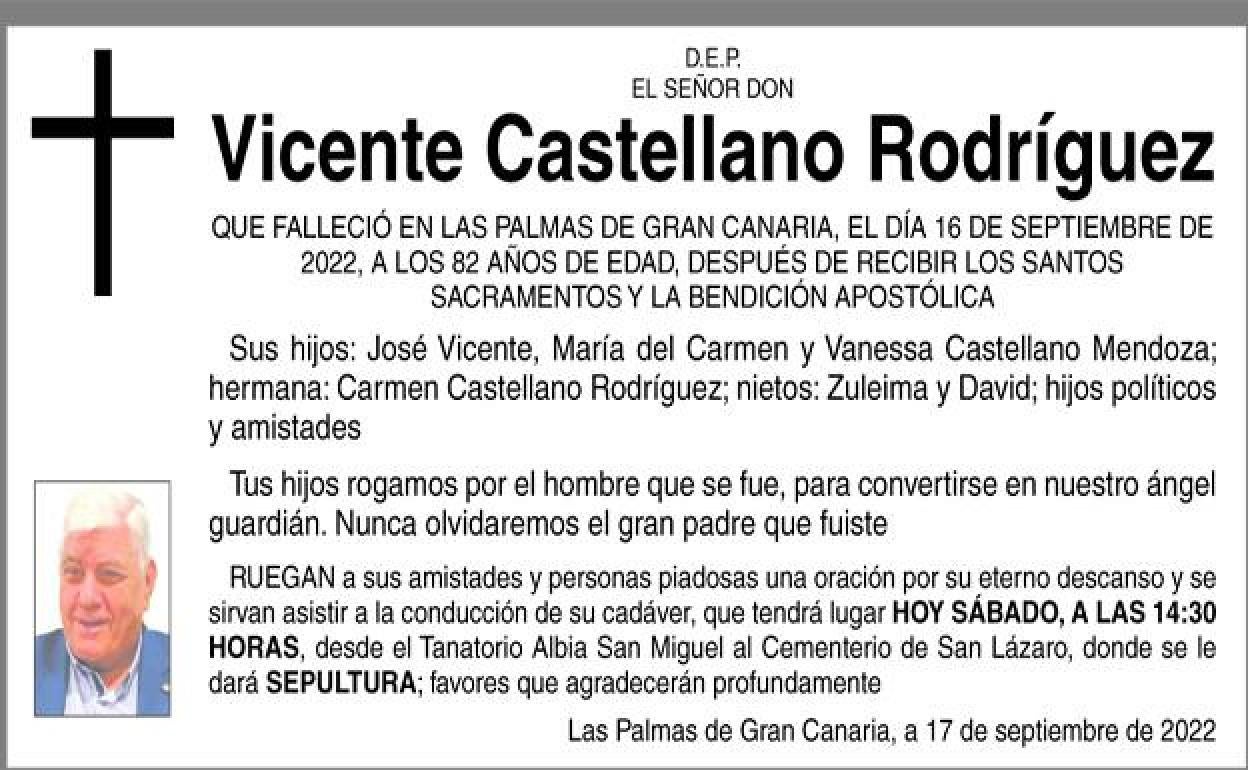 Vicente Castellano Rodríguez | Canarias7